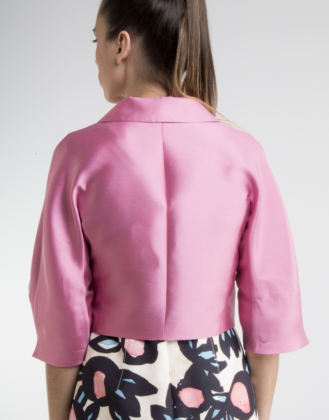 Chaqueta corta rosa - Mujer | Roberto Verino